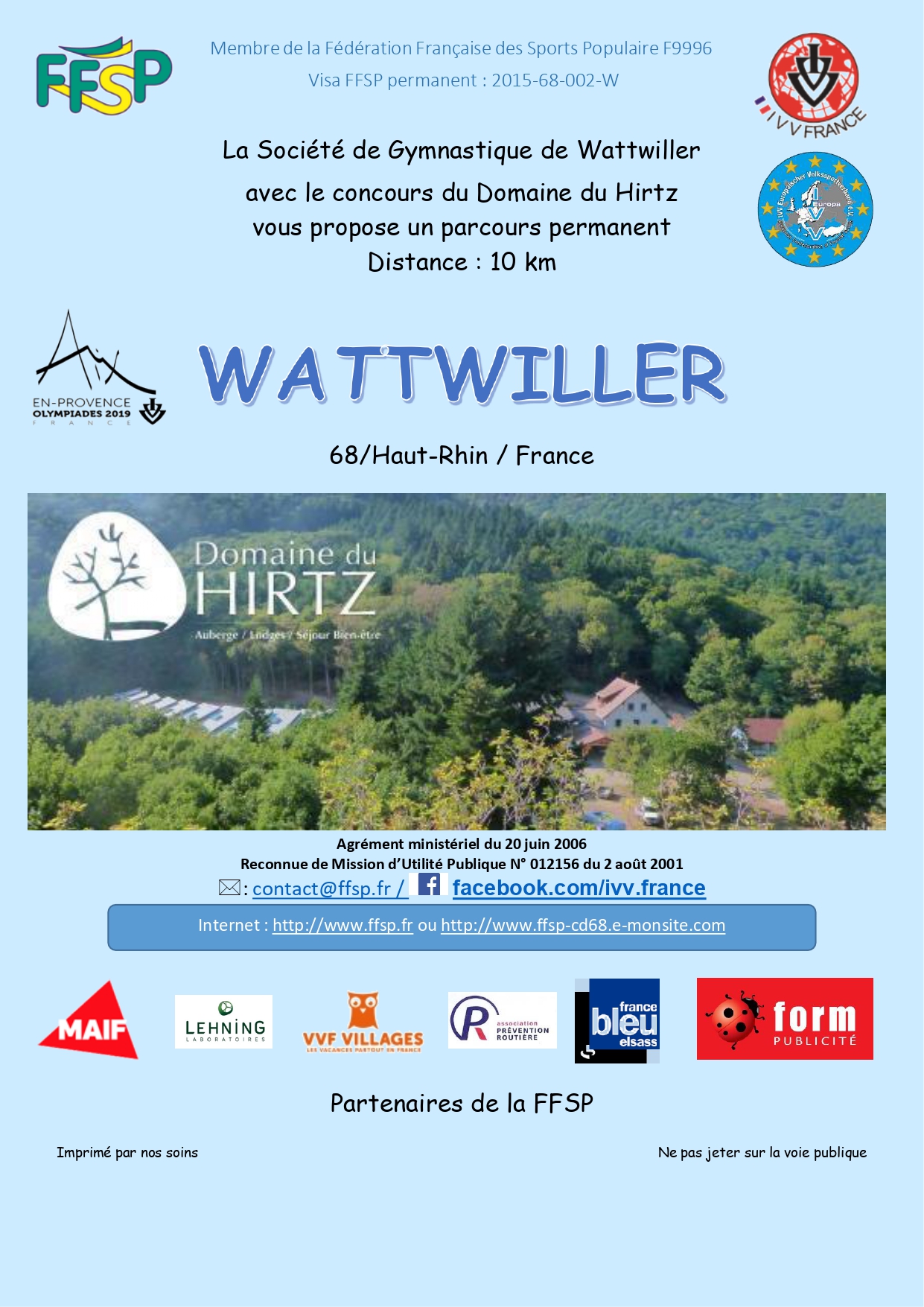 Marches à Wattwiller - Gymnastique Wattwiller